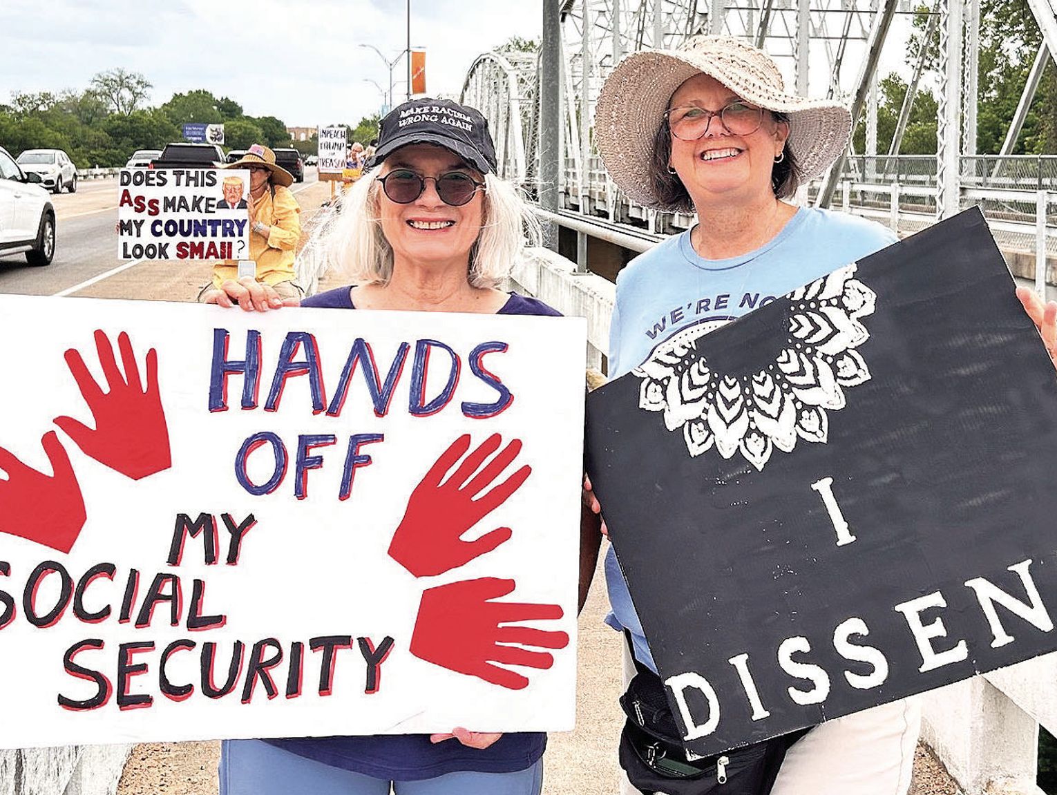 Local turnout high for national Hands Off! protest