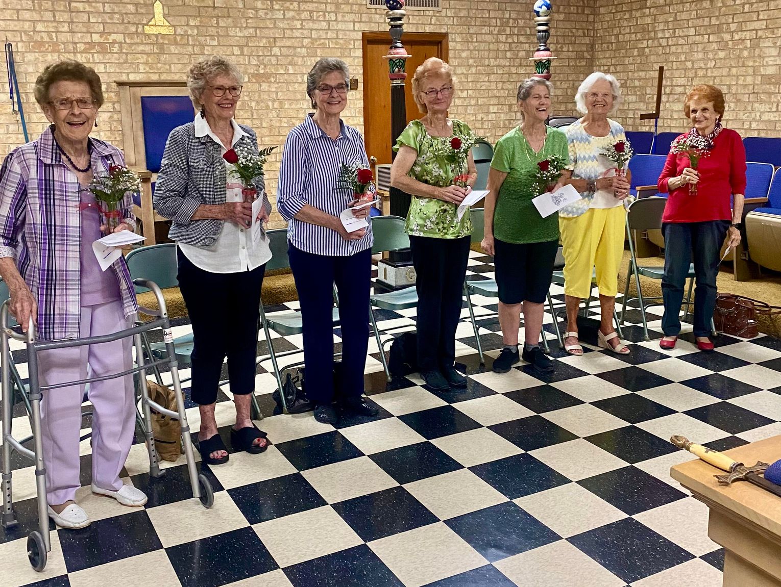 Red roses, gratitude for Masonic widows