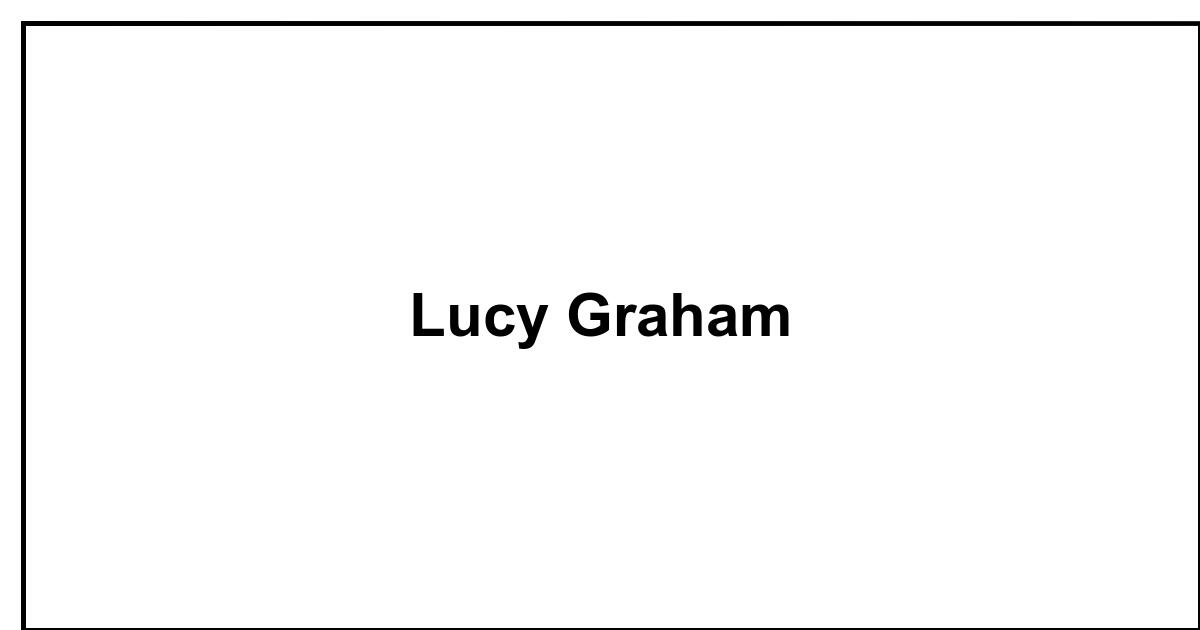 Obituary: Lucy Graham